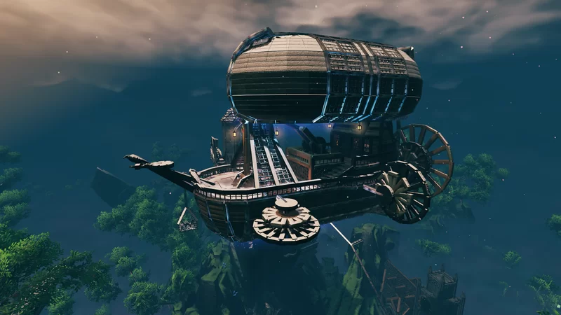 Steampunk Zeppelin Valheim Build