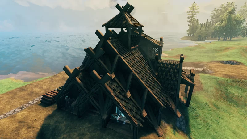 SIMPLE STARTING HOUSE FOR 2 PLAYERS Valheim Build