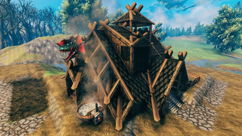 SIMPLE STARTING HOUSE FOR 2 PLAYERS Valheim Build