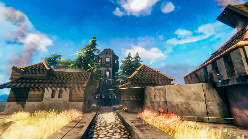 small town Valheim Build