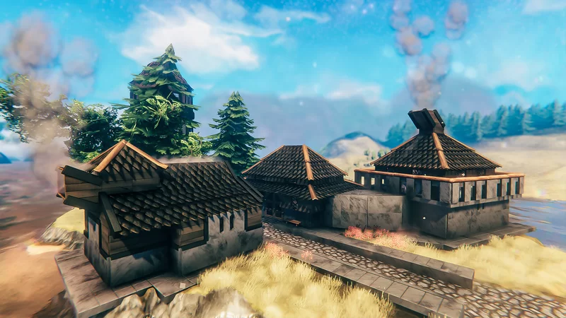 small town Valheim Build