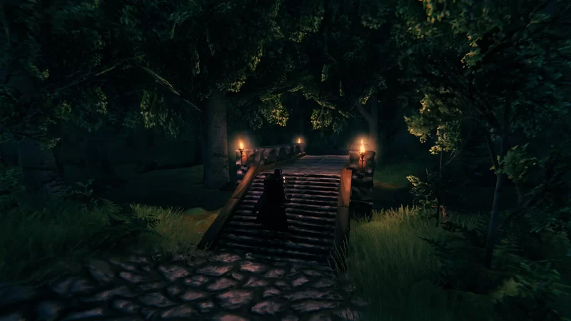 Small Simple Stone Bridge Valheim Build