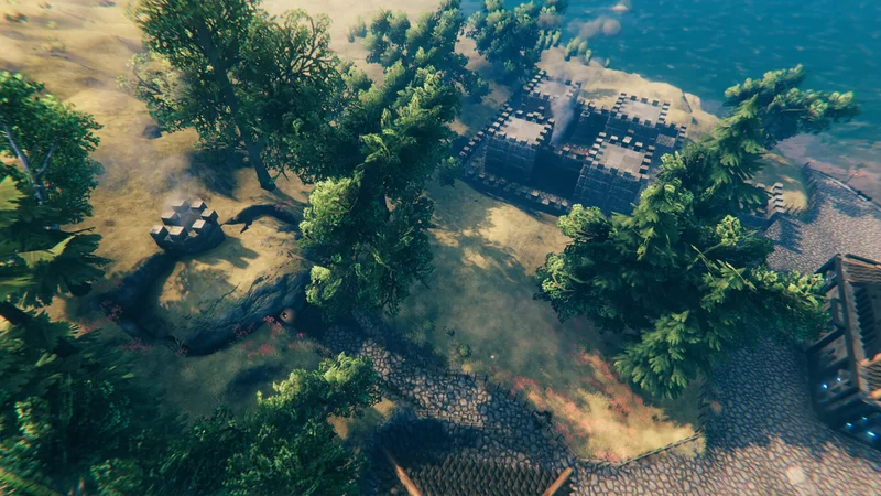 Build a Base Inside the Big Rock! Valheim Build
