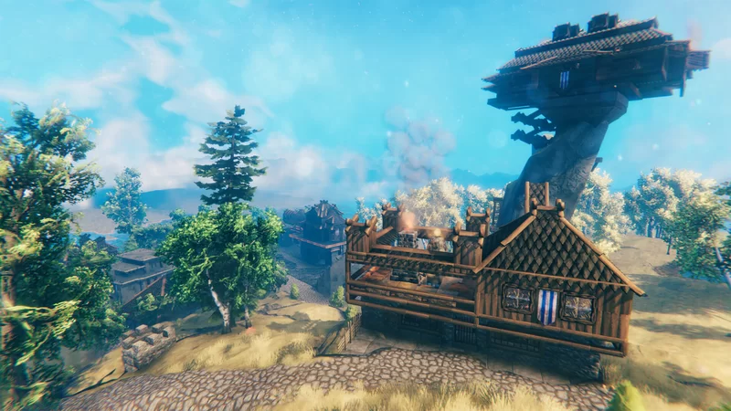 Build a base on top of the cave! | Two Bases in One! Valheim Build