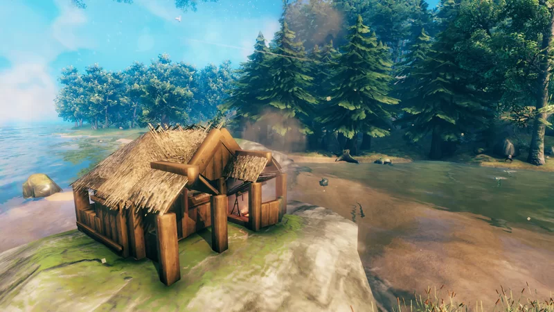 100 Wood Challenge Valheim Build