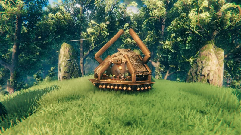 Viking Helmet Shop Valheim Build