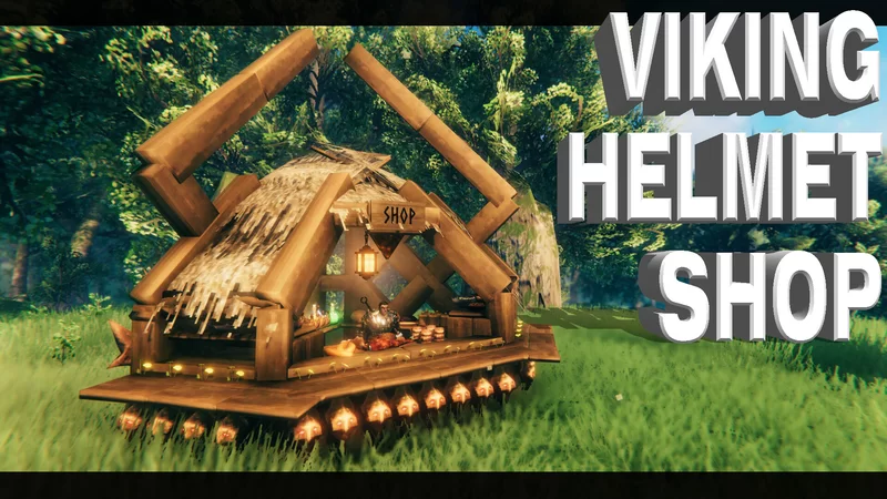 Viking Helmet Shop Valheim Build