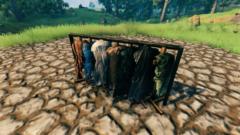 Custom Cloak Rack (Modded) Valheim Build