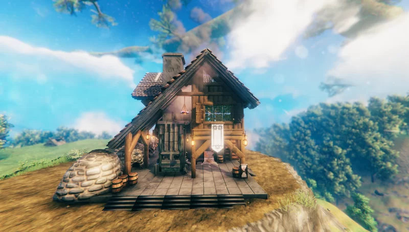 Artistic medieval house №2! Valheim Build