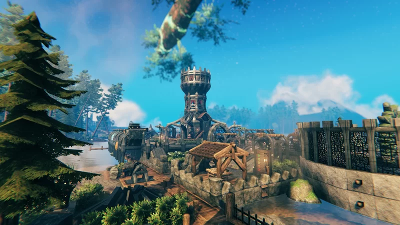Blue Hills - Portal Hub Valheim Build