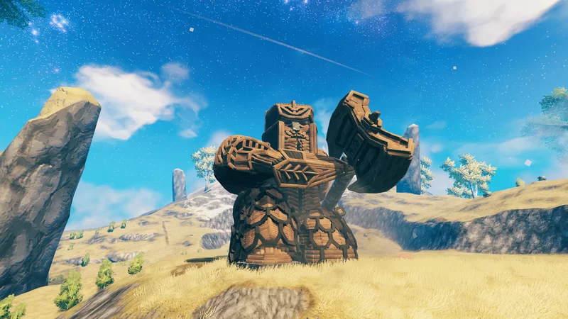 Erebor Kneelig Dwarf Guardian Statue Valheim Build